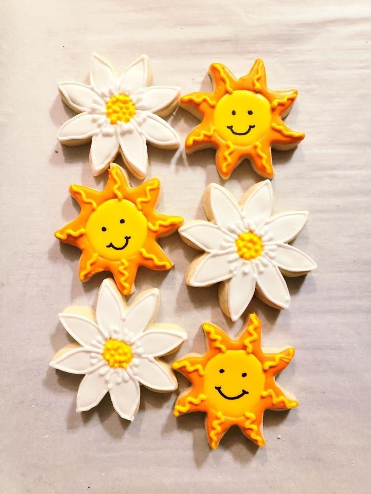 Box of Sunshine - Sunshine & Flower Cookies - Ray of Sunshine ...
