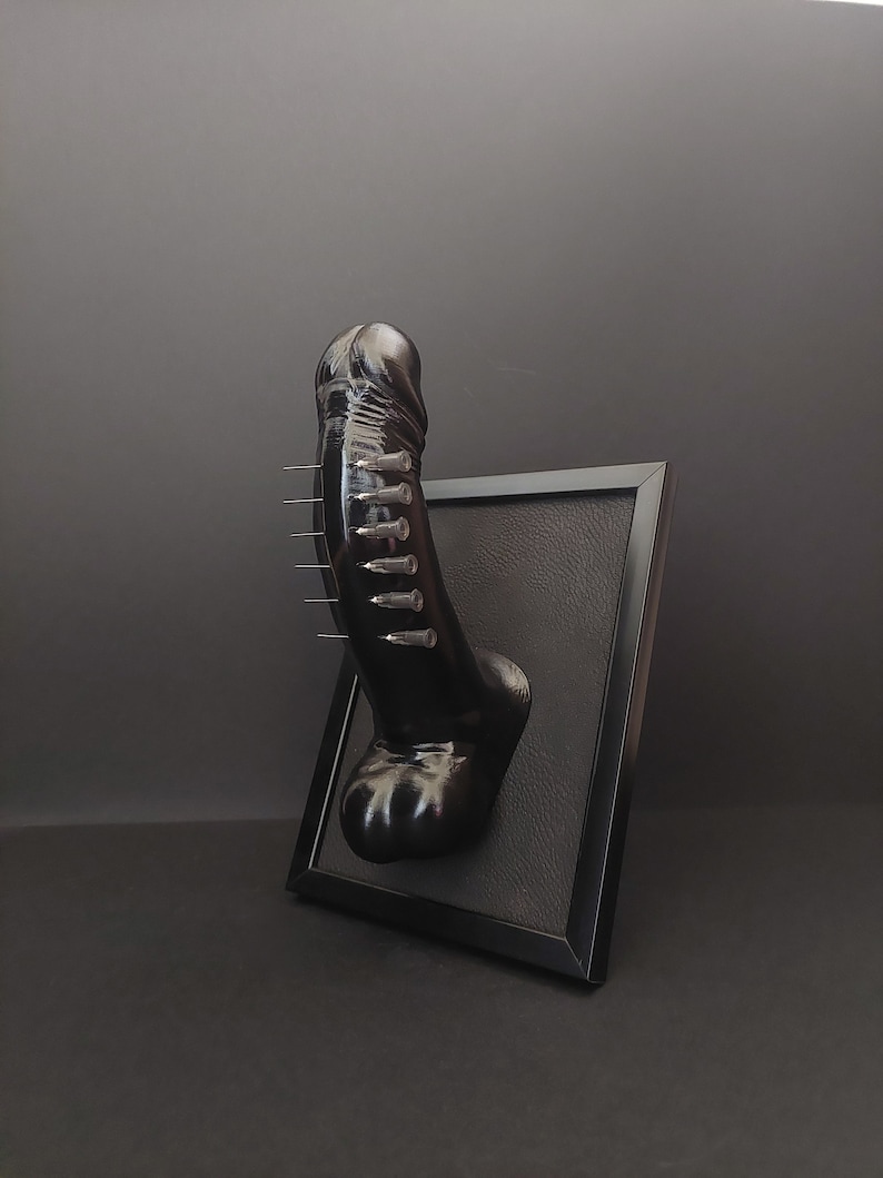 Needle Play Fetish 8 Inch Penis 3D Art Sculpture Phallus - Etsy