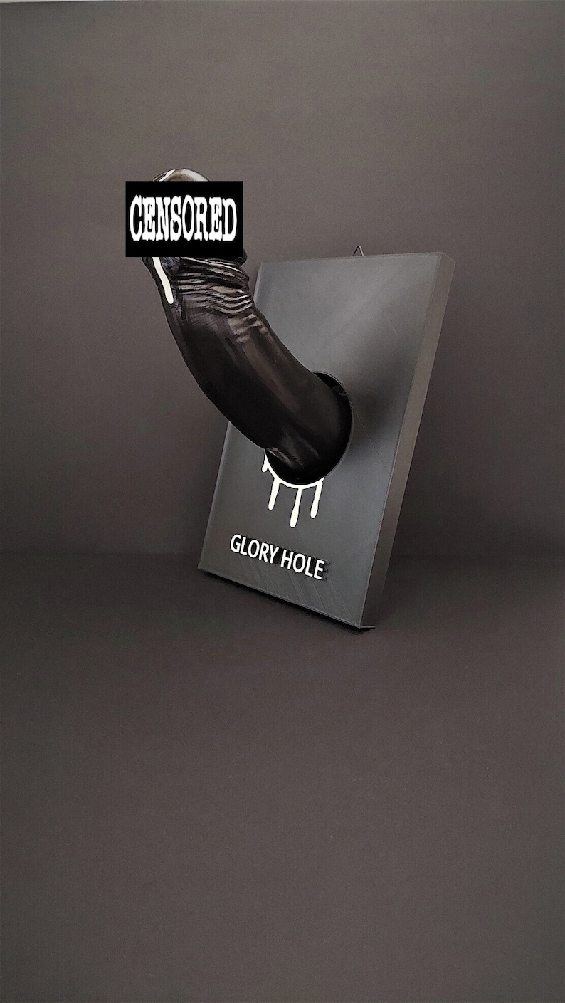 Glory Hole With Penis And Cum 3d Wall Art Erotic Fetish Home Etsy Uk