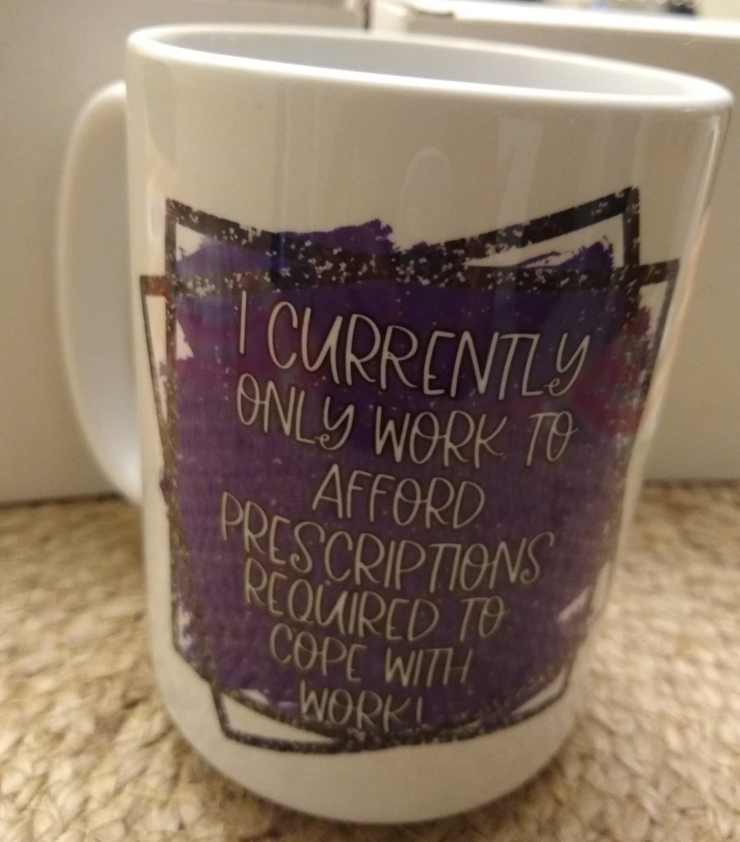 Customized 15oz Ceramic Coffee Mug Cope With Work - Etsy