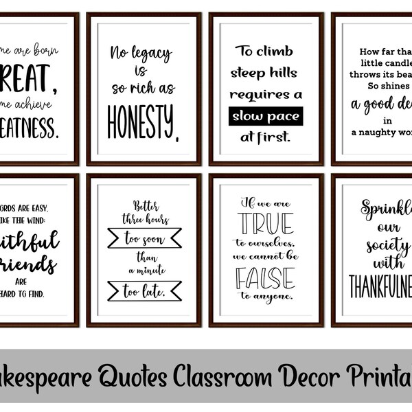 Shakespeare Quotes - Etsy
