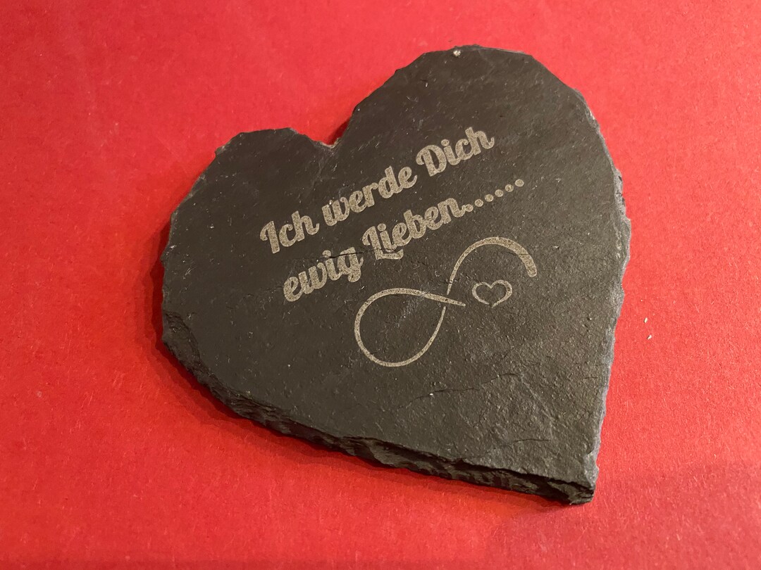 Slate Heart Personalized 20 X 20 Cm - Etsy