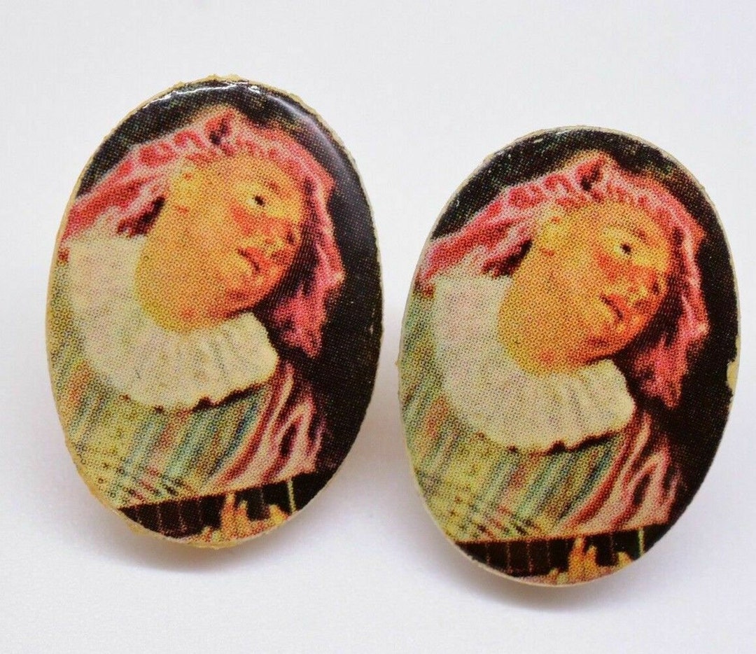 Mezzetin, Antoine Watteau Art Reproduction Cabochon Cameo 24 Mm Vintage ...