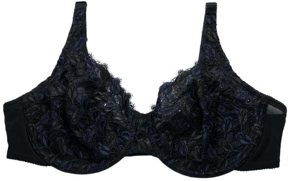 Playtex Secrets New Black & Navy Lace Bra 38C Style 4302 | Etsy