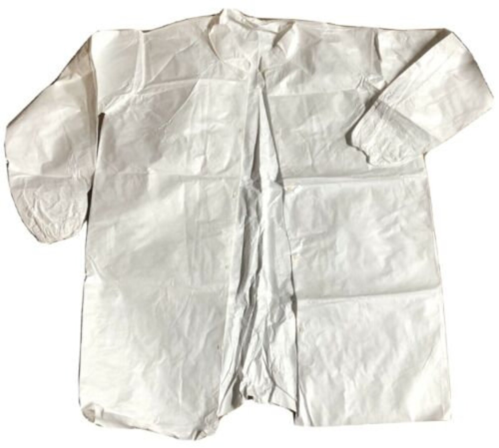 Tyvek White Lab Coat Size 2X 5 Snaps Elastic Sleeve Style - Etsy