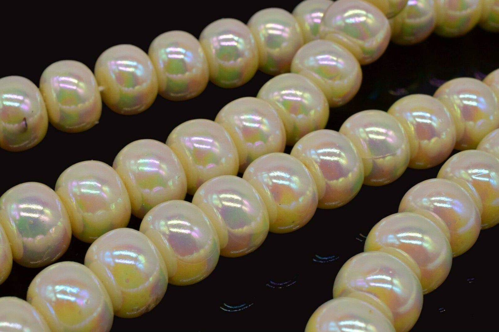 10 Glossy Ivory Round Beige Beads Crafts Japan 12 Mm Jewelry - Etsy
