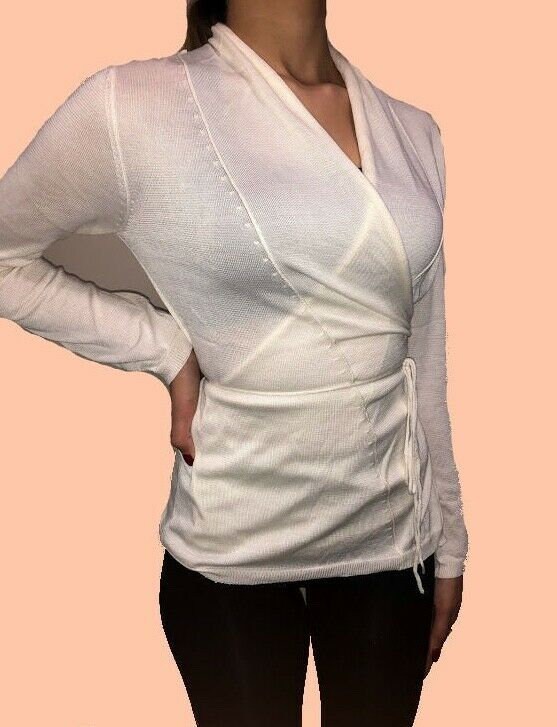 White and Grey Wrap Around Sweater Cardigans | Etsy