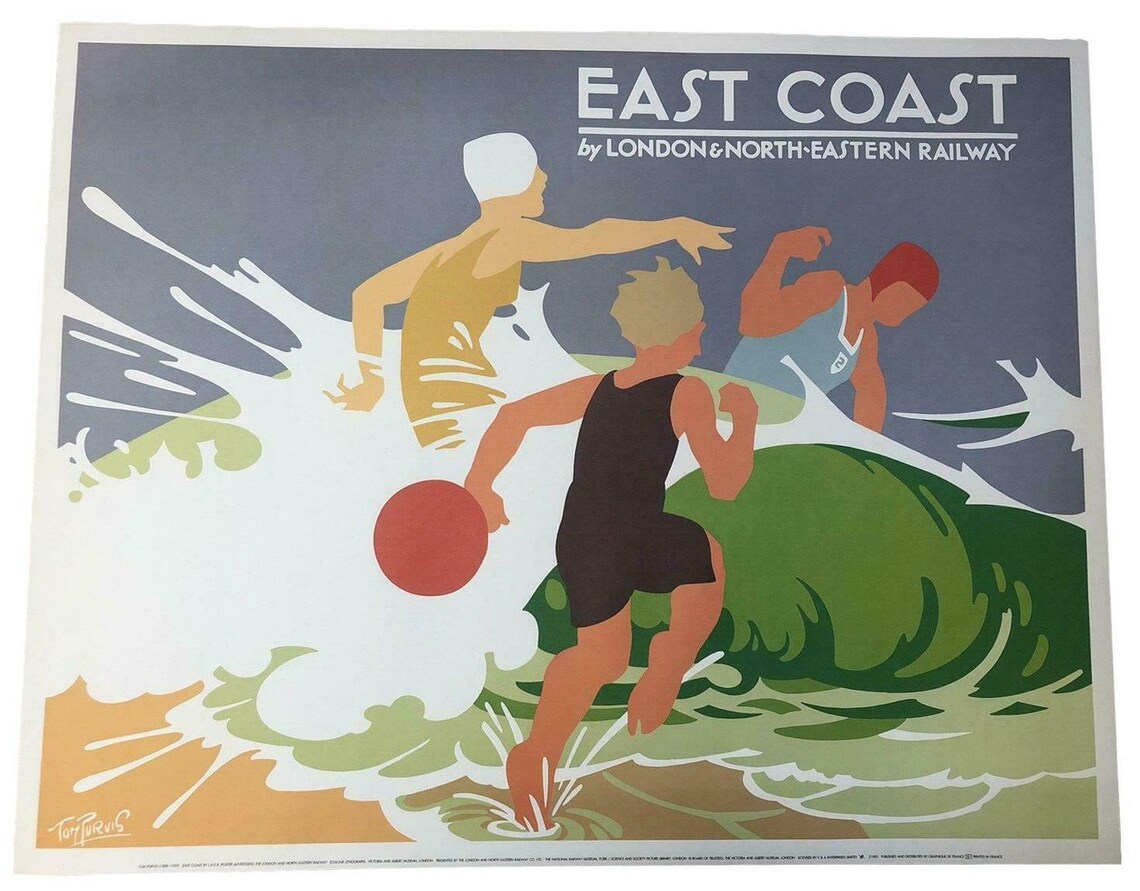 Tom Purvis East Coast The London and North Eastern Railway Art - Etsy ...