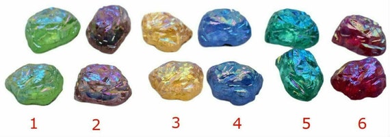 Glass Kryptonite Stones Rare Lava Rock Schiaparelli Ab - Etsy