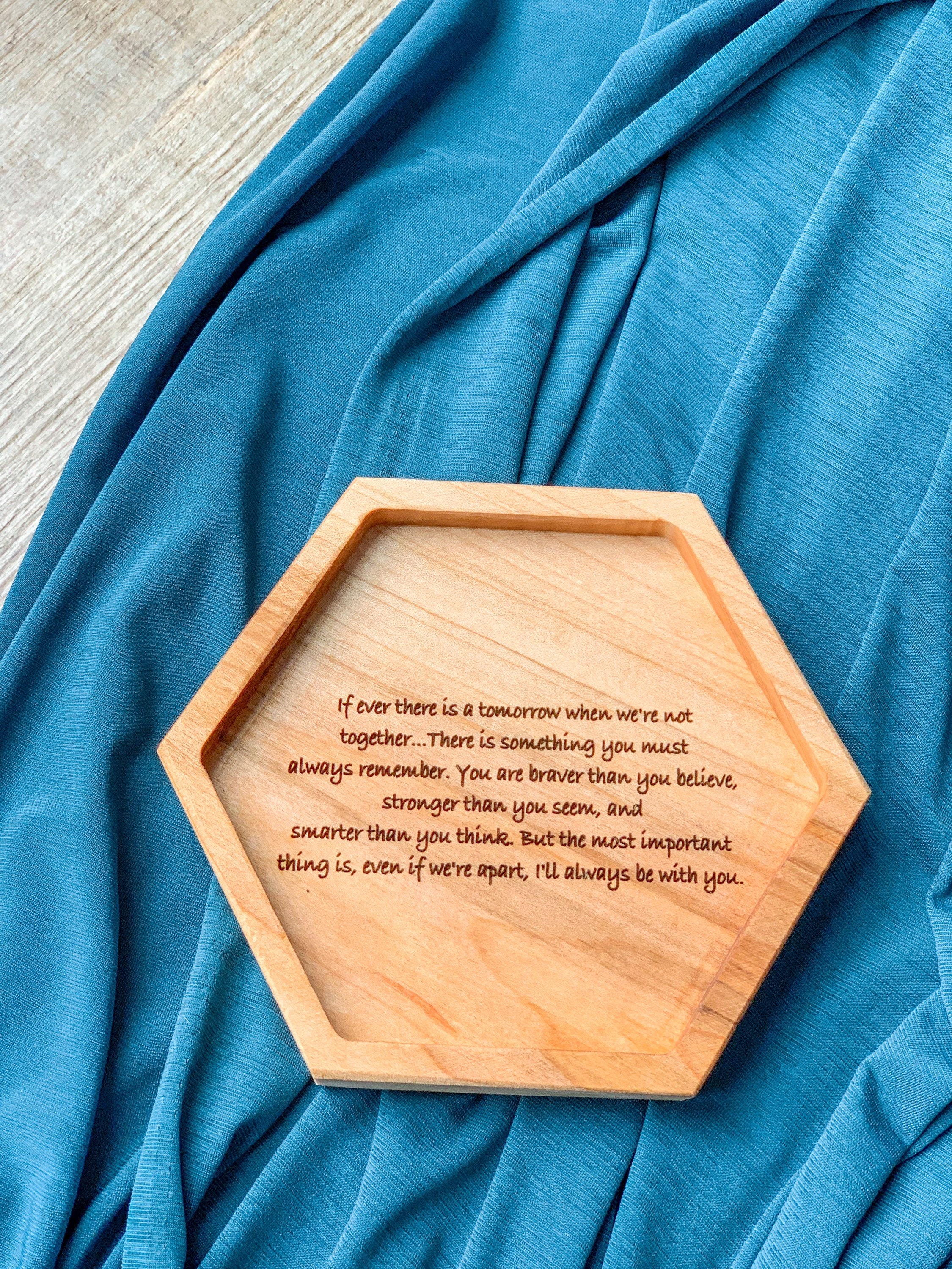 Wooden Catch All Tray Wooden Tray Catch All Hexagon Tray - Etsy