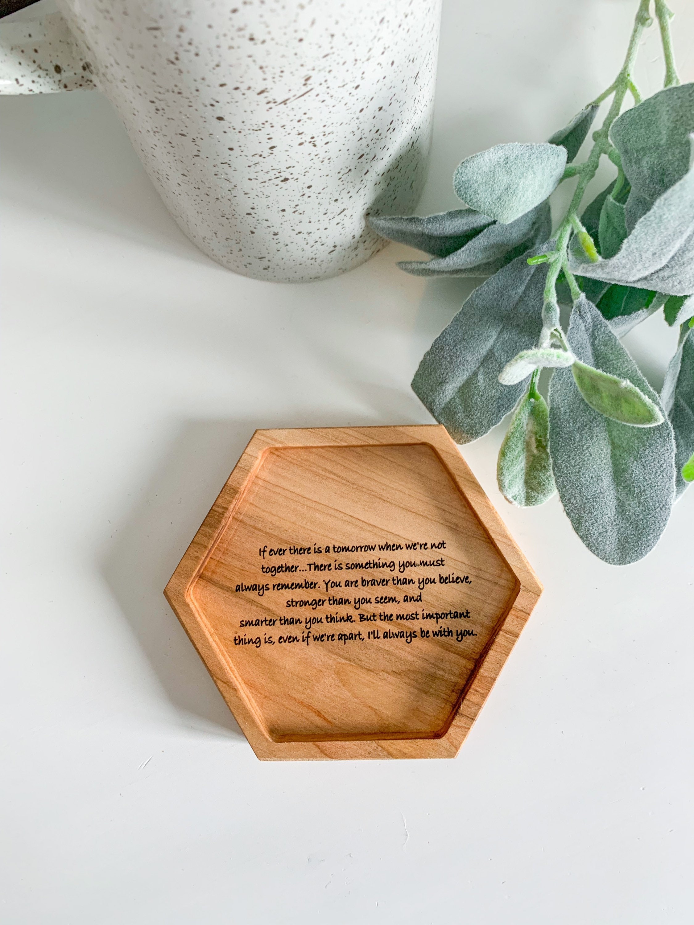 Wooden Catch All Tray Wooden Tray Catch All Hexagon Tray - Etsy