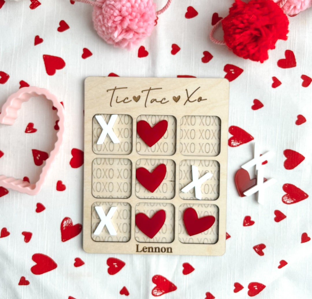 Valentines Tic Tac Toe, Valentines Gift for Kids, Kids Valentines Gift ...