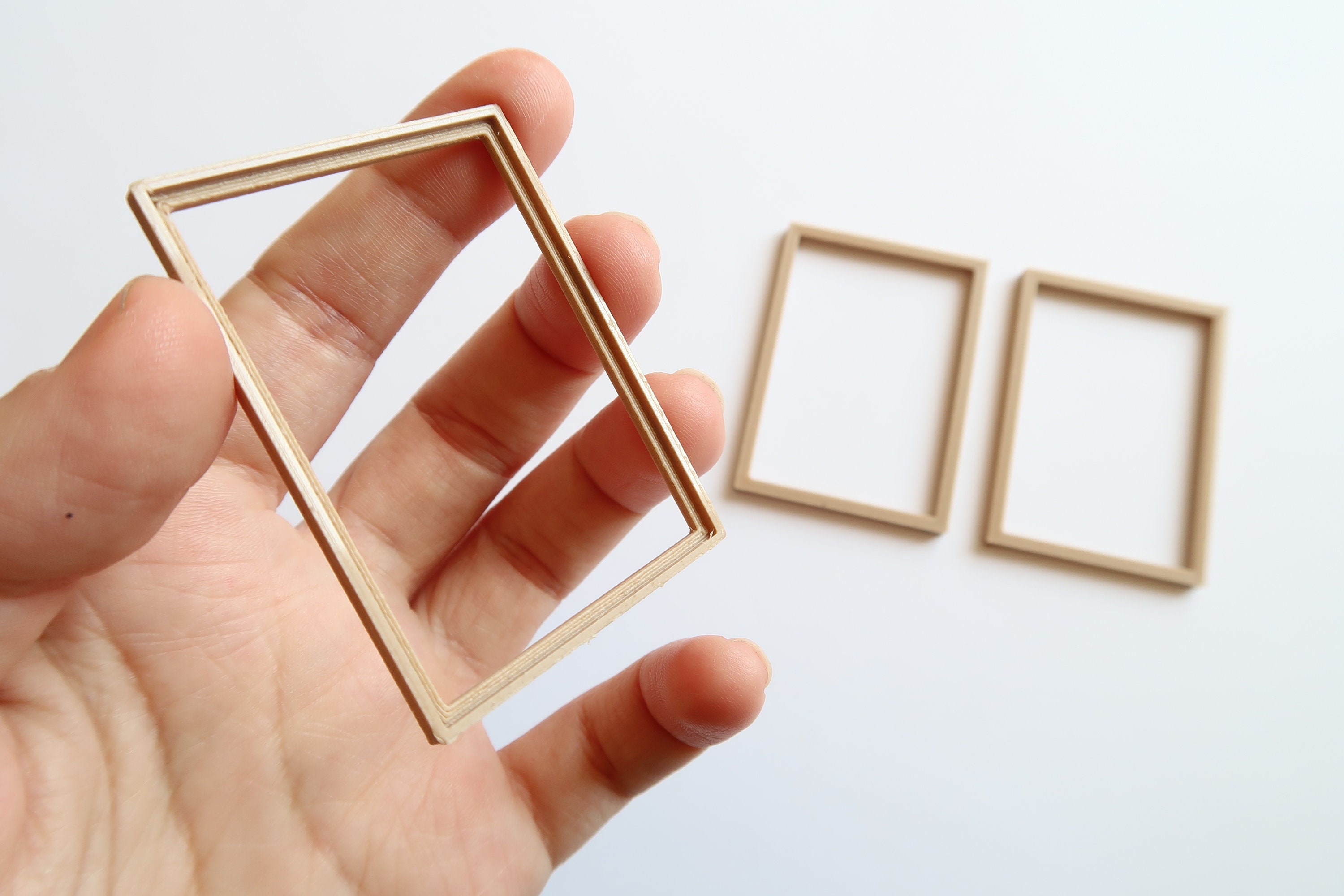 Set of 3 miniature picture frames for dollhouse decoration | Etsy