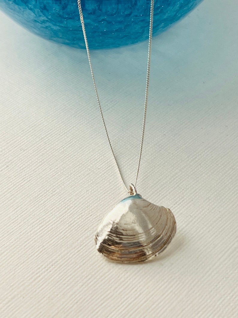 Large Silver Seashell , Clam Seashell ,handmade Silver Shell.hand Cast ...