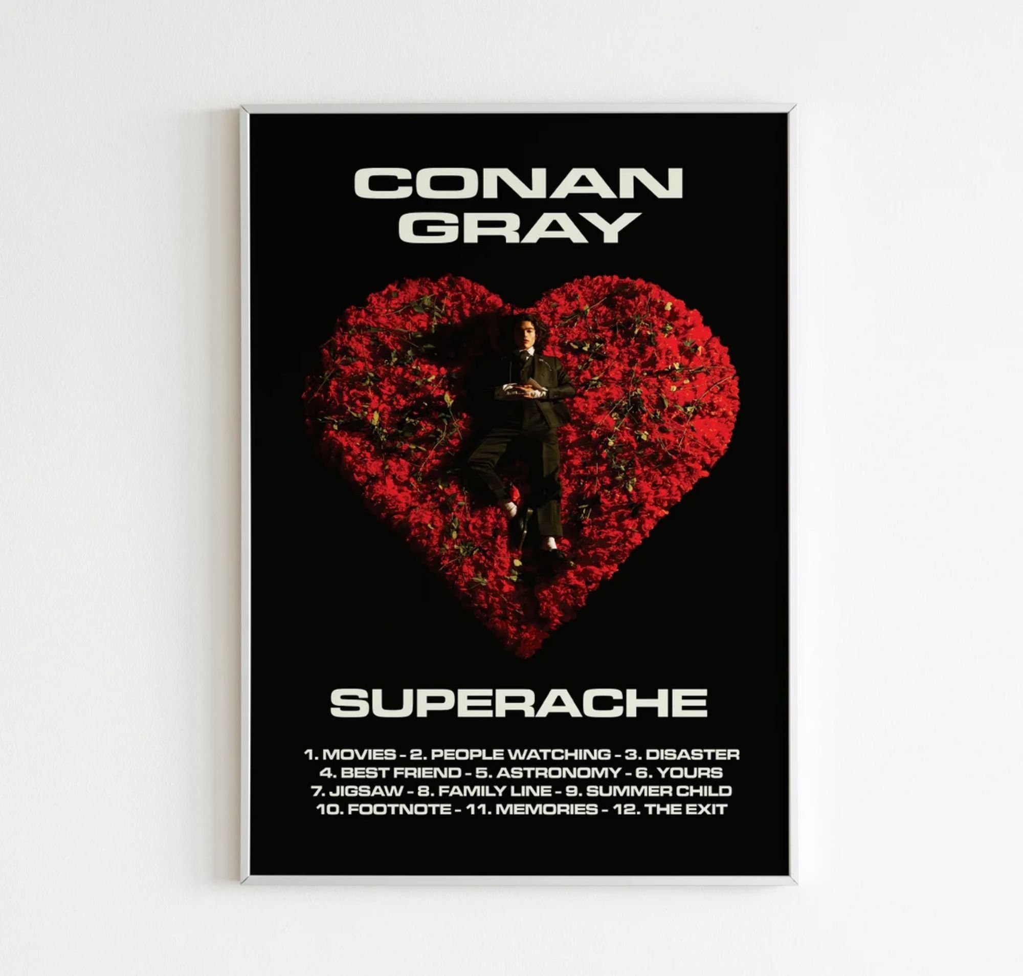 Conan Gray Poster,Superache Poster, Conan Grey Art, Tracklist Album ...