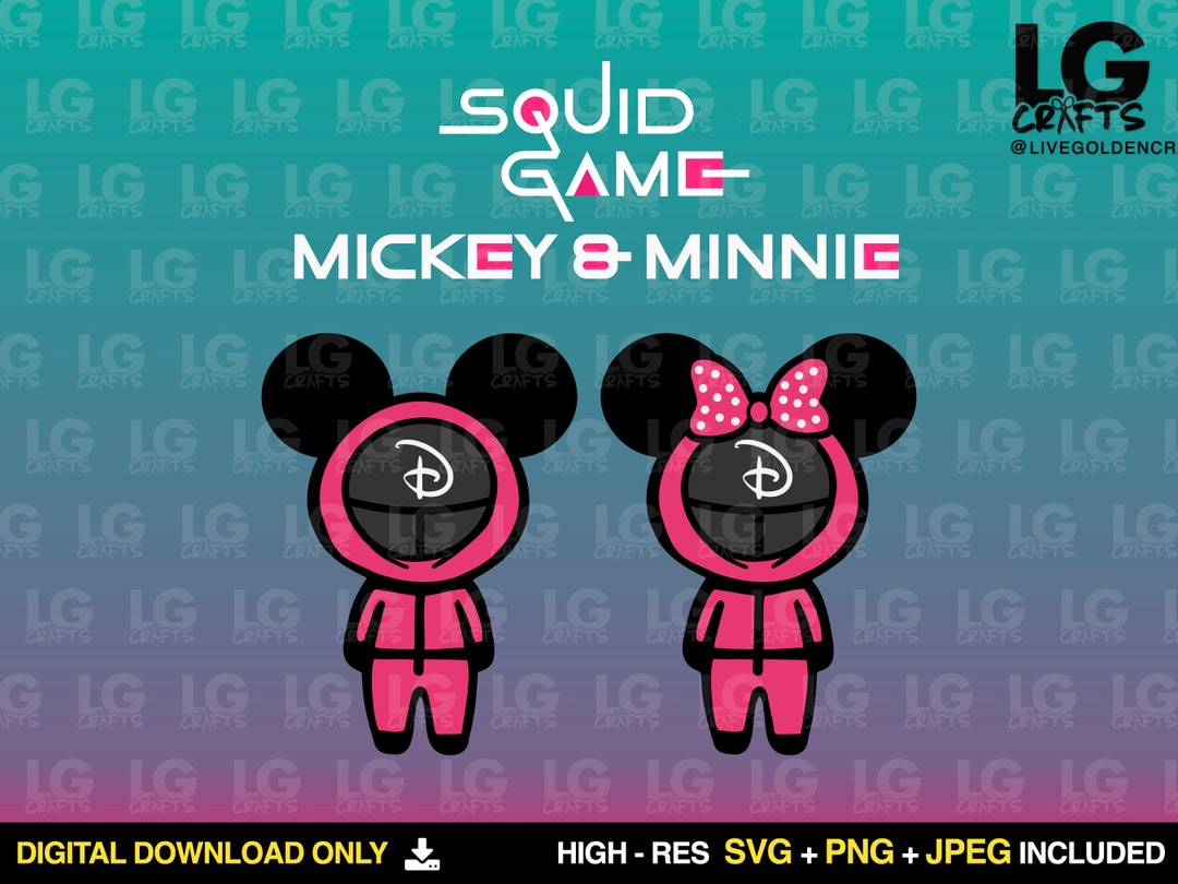 Mouse Shaped Squid Spiel SVG Bundle SVG PNG Jpeg Cut Datei - Etsy ...