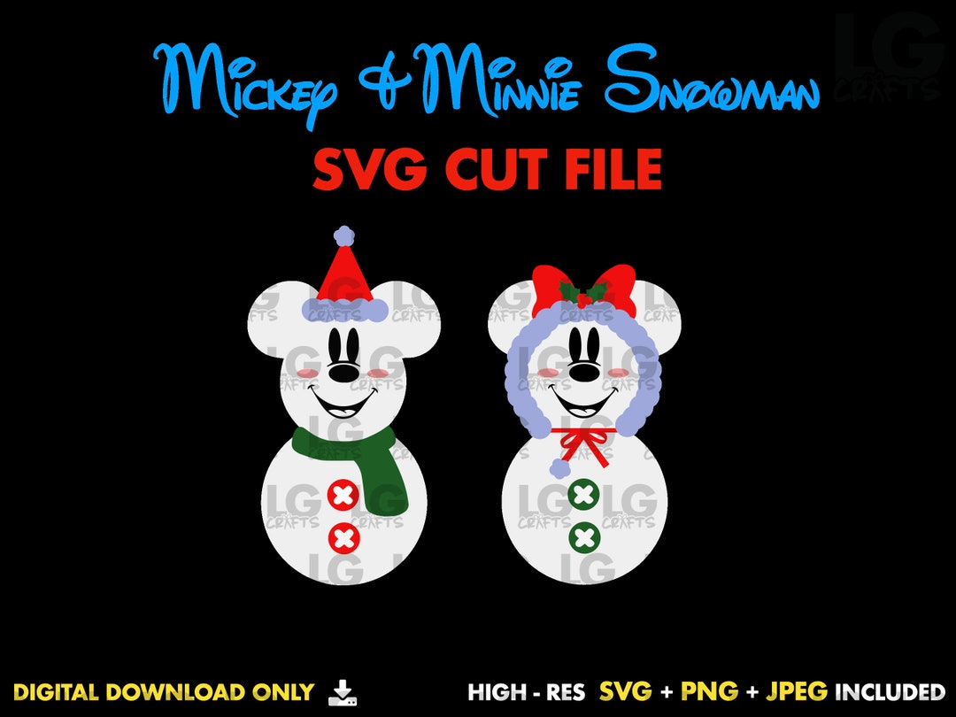 Mouse Snowman SVG PNG JPEG| Christmas | Digital Download Files ...