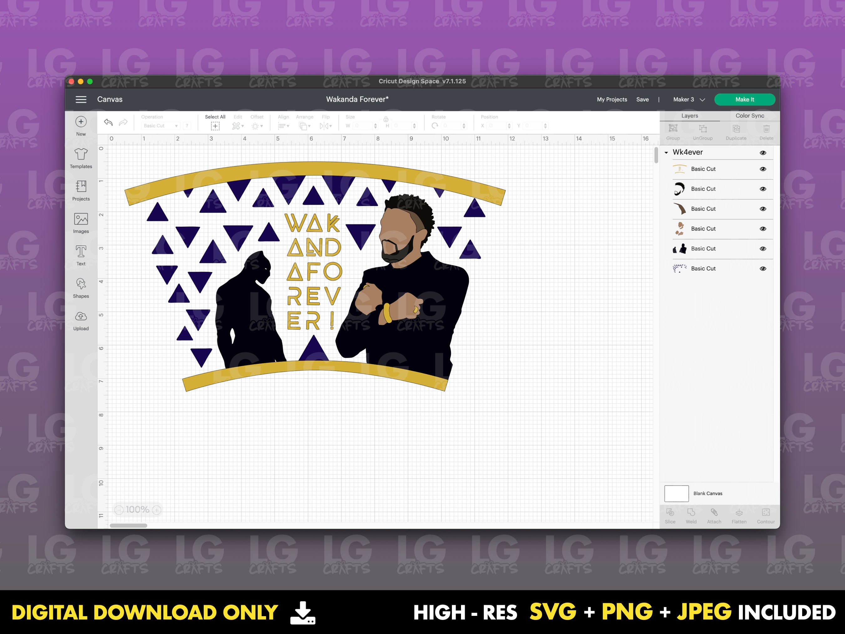 Wakanda Forever Black Panther Starbucks Cup Vinyl SVG 2 Full Wraps - Etsy