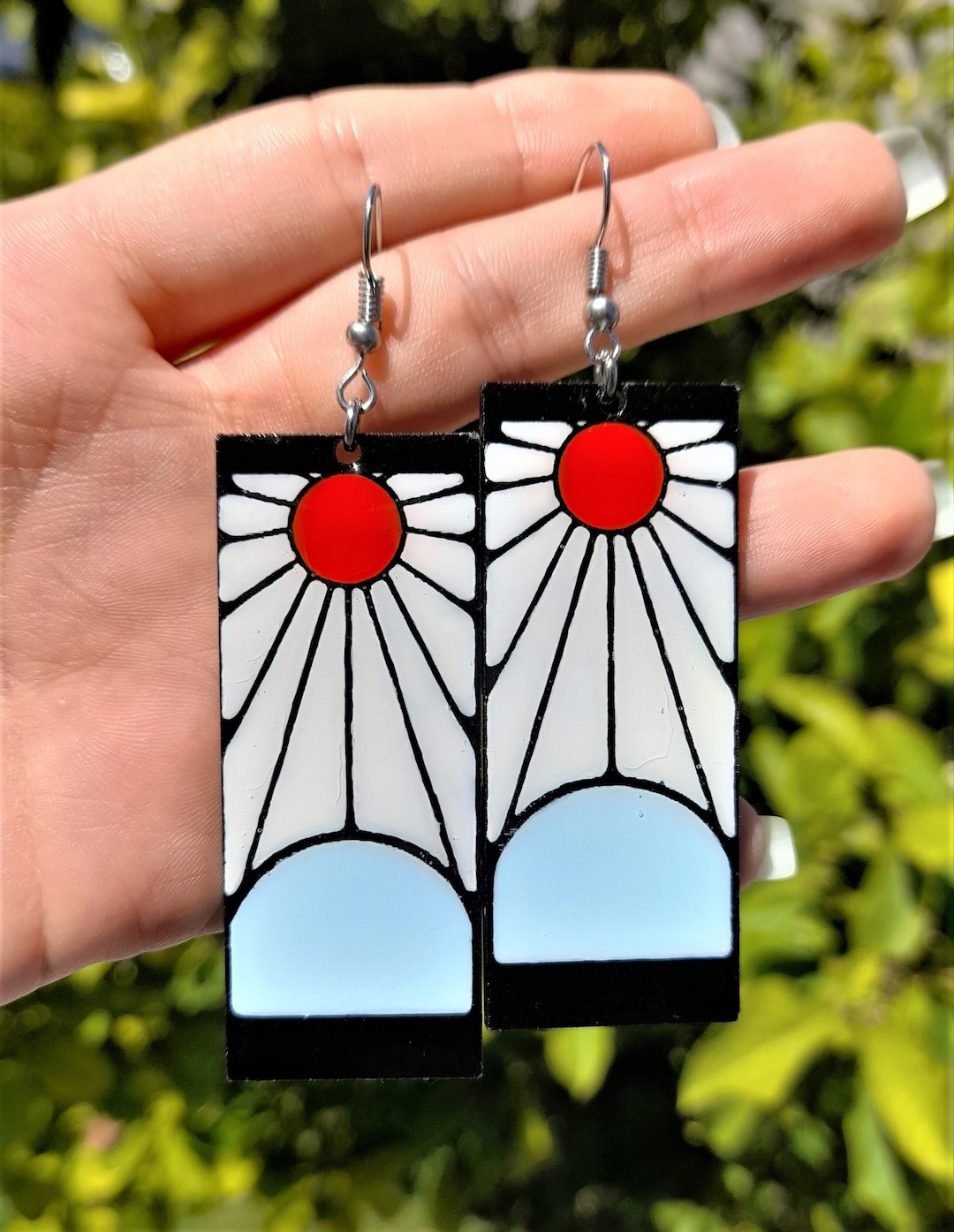 Hanafuda Earrings, Anime Earrings, Cosplay Earrings, Japanese Style ...
