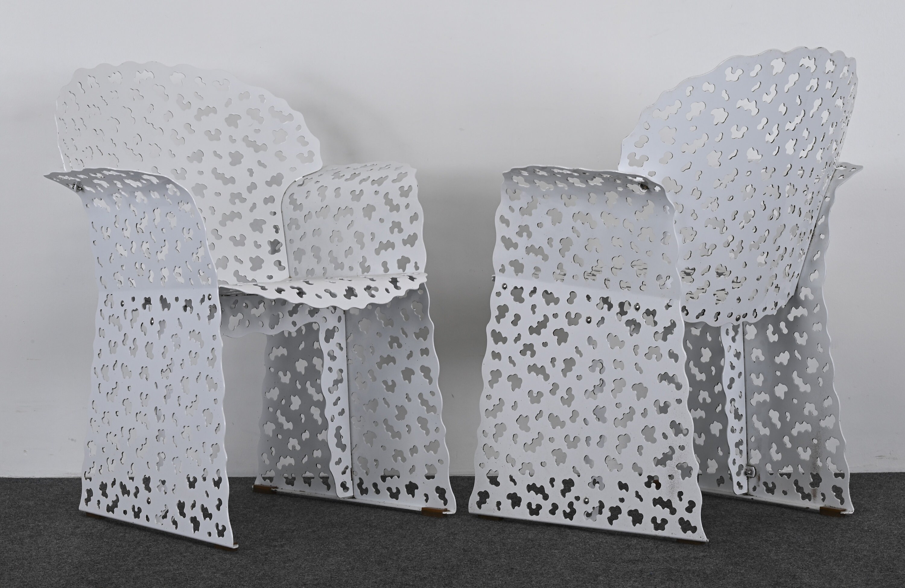 Richard Schultz Set of Six Topiary Collection Dining Chairs for Knoll ...