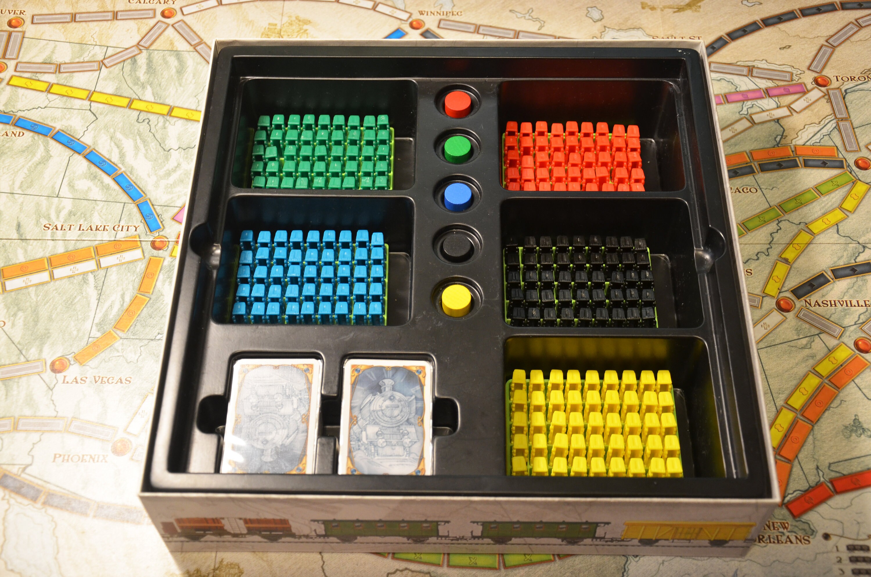 Ticket To Ride 5PCS Europe Trains Organizer Holders Trays | Etsy