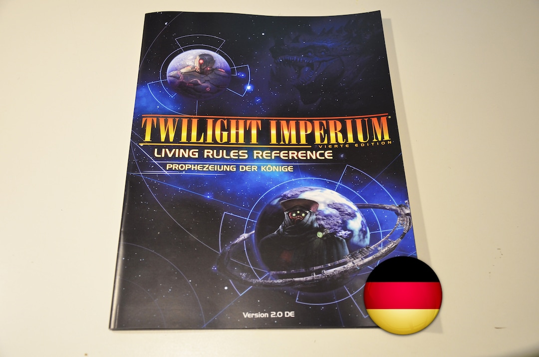 German Twilight Imperium 4th Edition Prophecy of Kings Rules Reference ...
