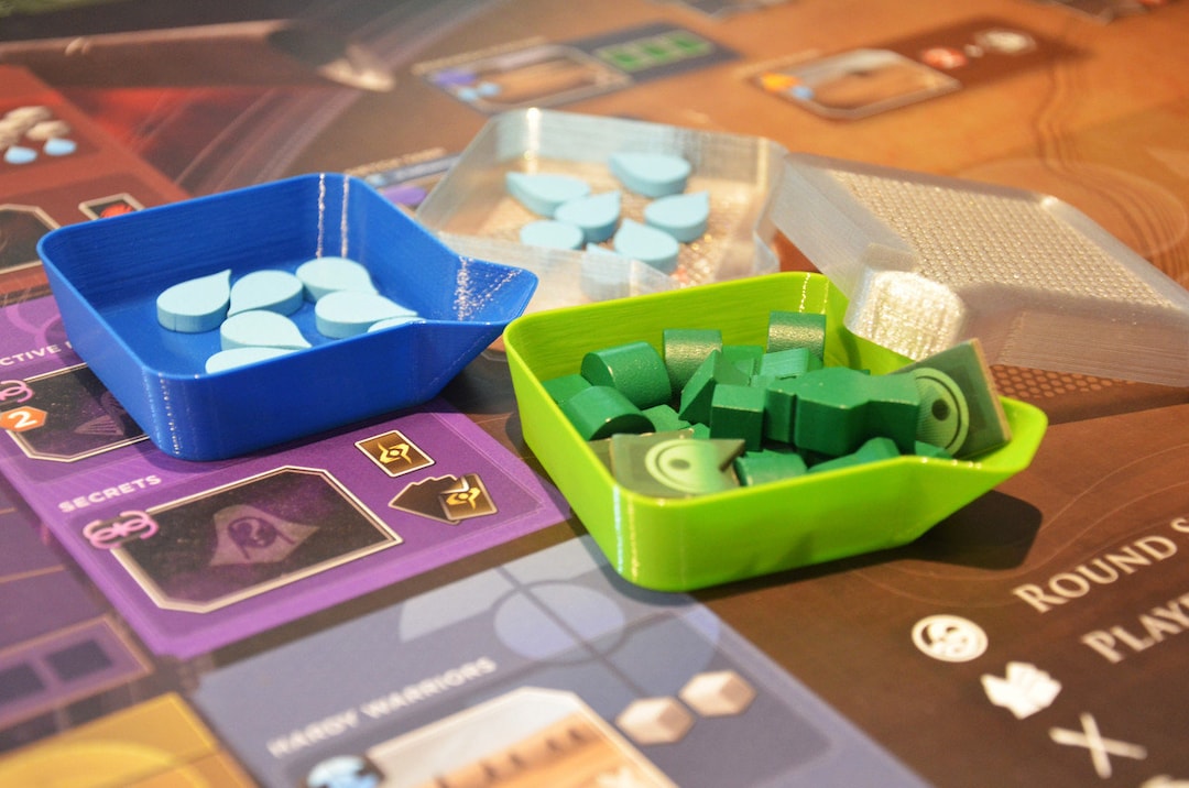 Trays With Lid 4pcs Universal Board Game Piece Holder Token - Etsy