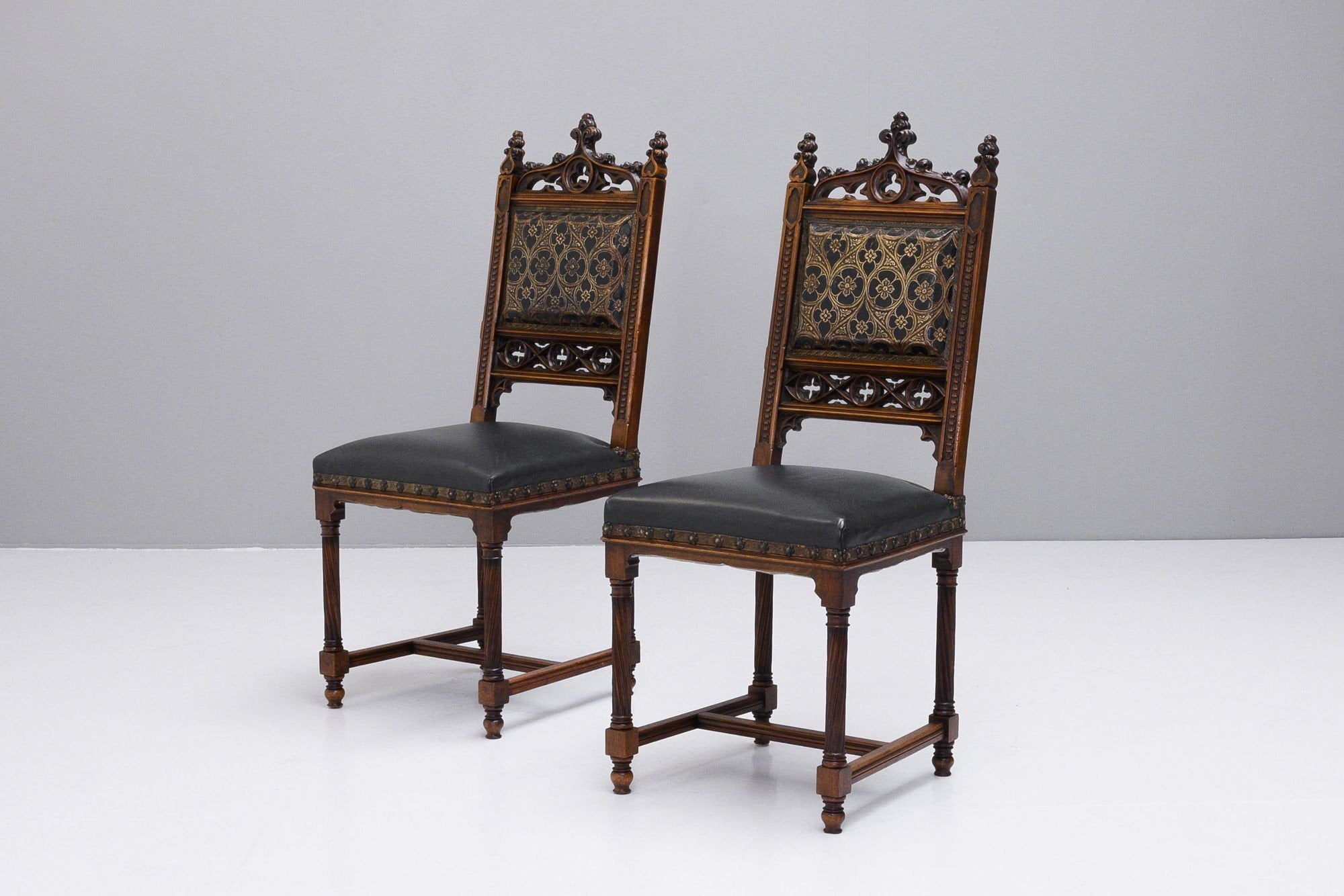 Set of Ten Gothic Style Chairs - Etsy