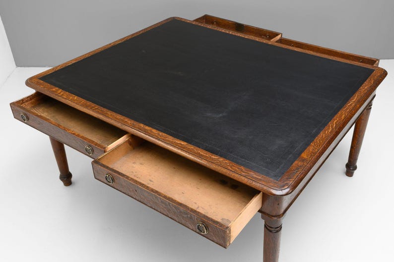 19th Century Oak Writing Table - Etsy
