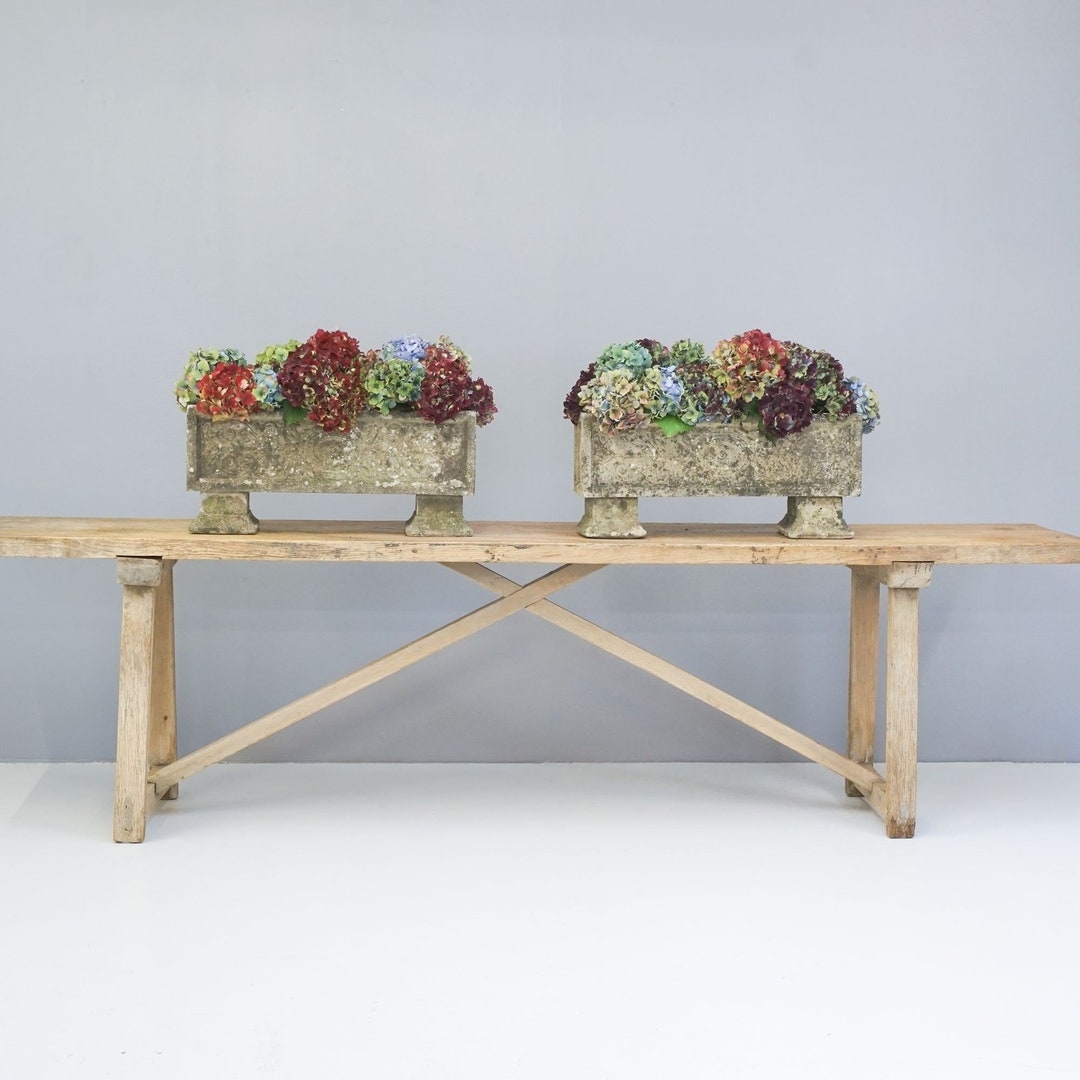 Pair of Planters on Feet - Etsy