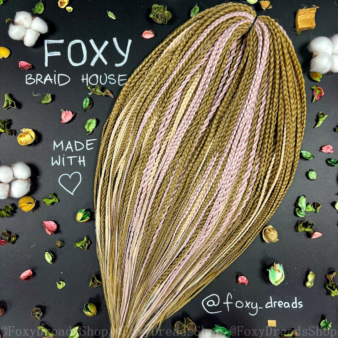 Full Set of Synthetic Handmade Braids, DE Double Ended Braid and Twist ...