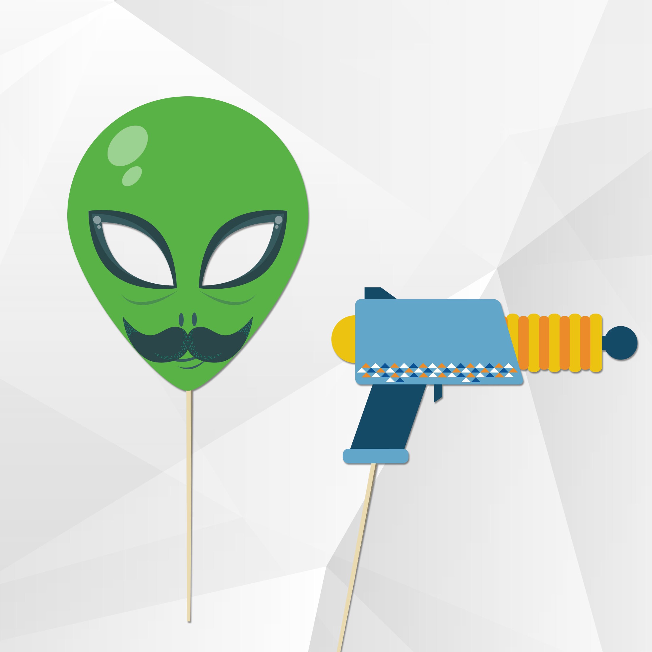 Space photo booth props. Rocket photobooth props alien prop | Etsy