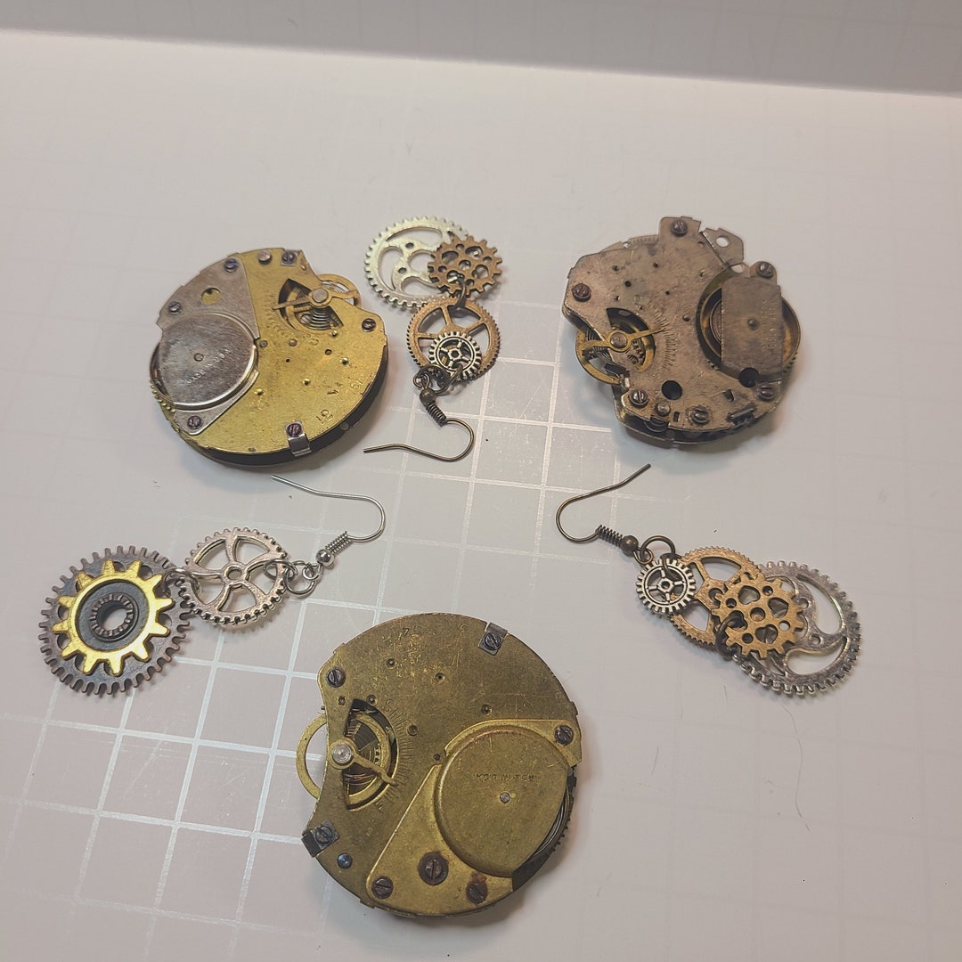 Pocket Watch Parts, Estate Junk, Watch Assemblies, Steampunk, Cogs ...