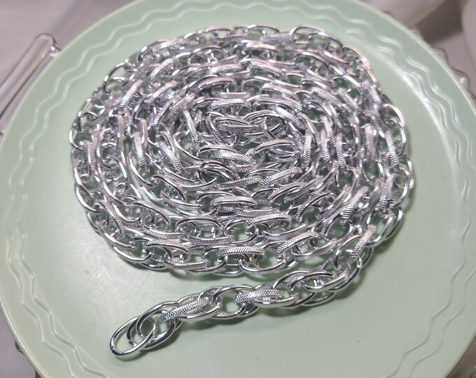 LONG Bulk ALUMINUM Chain, Light Weight Salvaged Chain Lot, Crafting ...