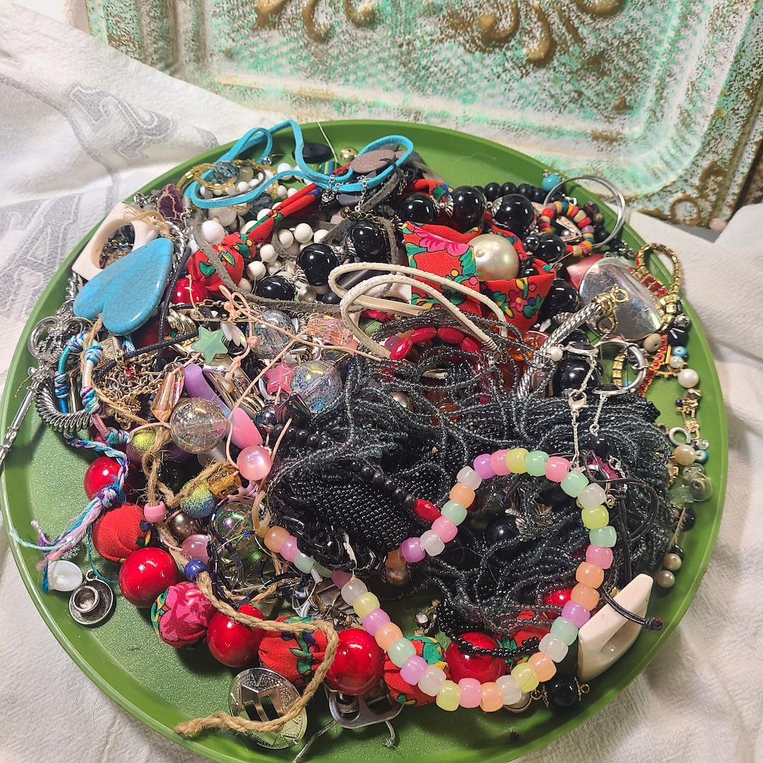 Junk, Broken, Tangled, Costume Jewelry, Craft Jewelry, Jewelry Supplies ...