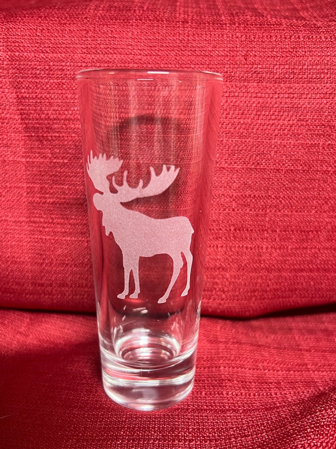 Moose Shot Glass, Custom Etched Moose, Groomsmen Gift, 21st Birthday ...