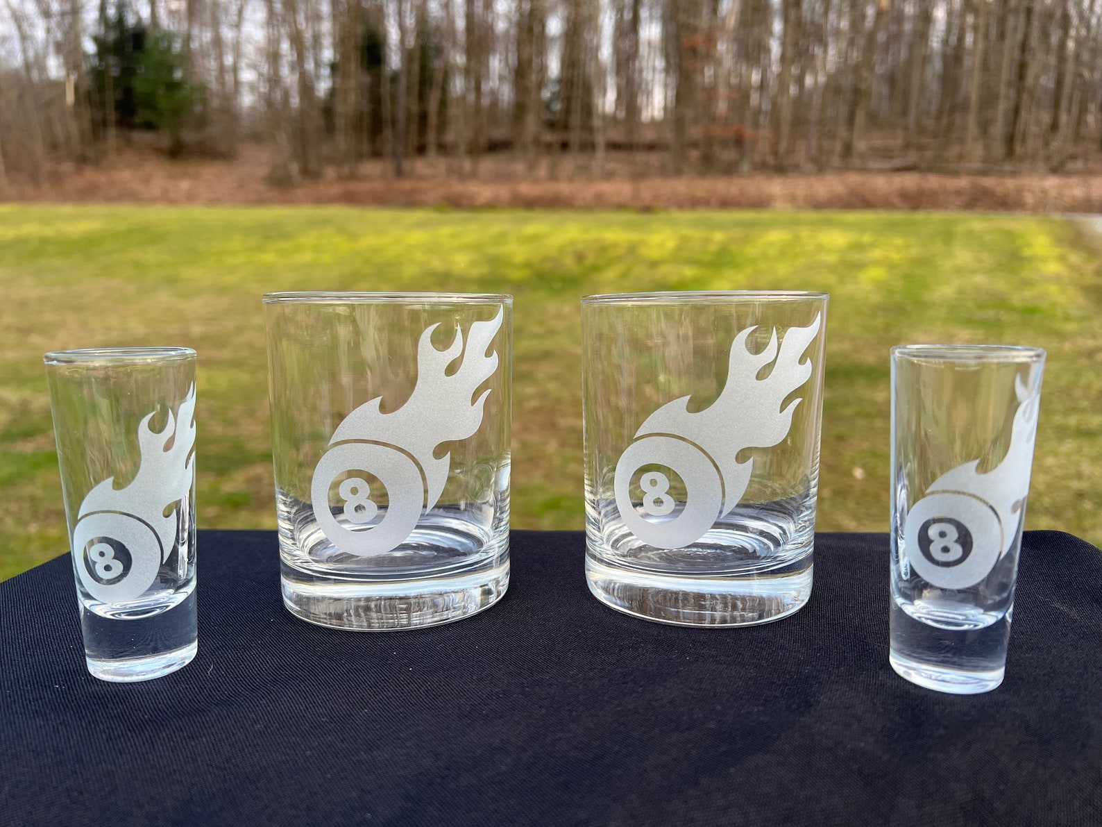8 Ball, Flaming 8 Ball, 8 Ball Mug. Gift for Pool Player, Billiards ...