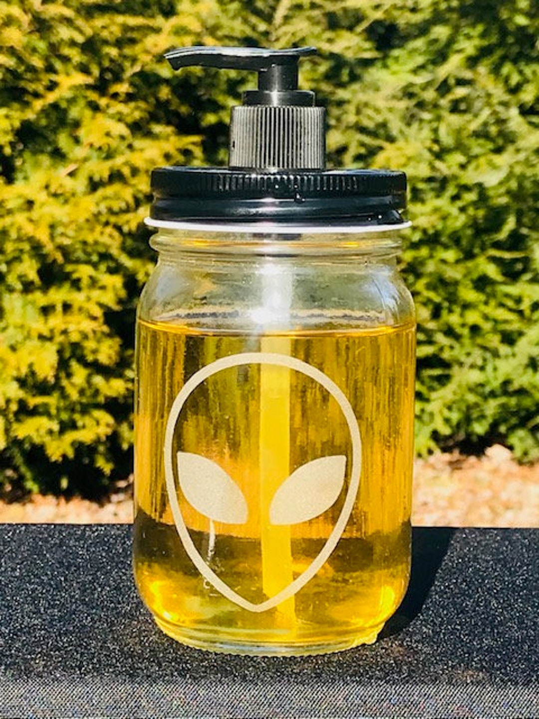 Alien, Alien Gift, Alien Bathroom Decor, Mason Jar Soap Pumper, Pump ...