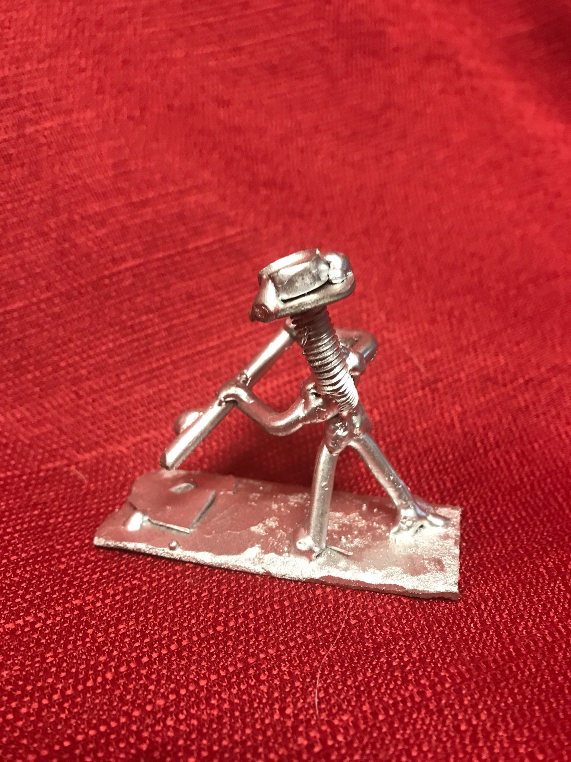 Baseball Player - Metal Art - Recycled Art - Baseball - Metal Figures ...