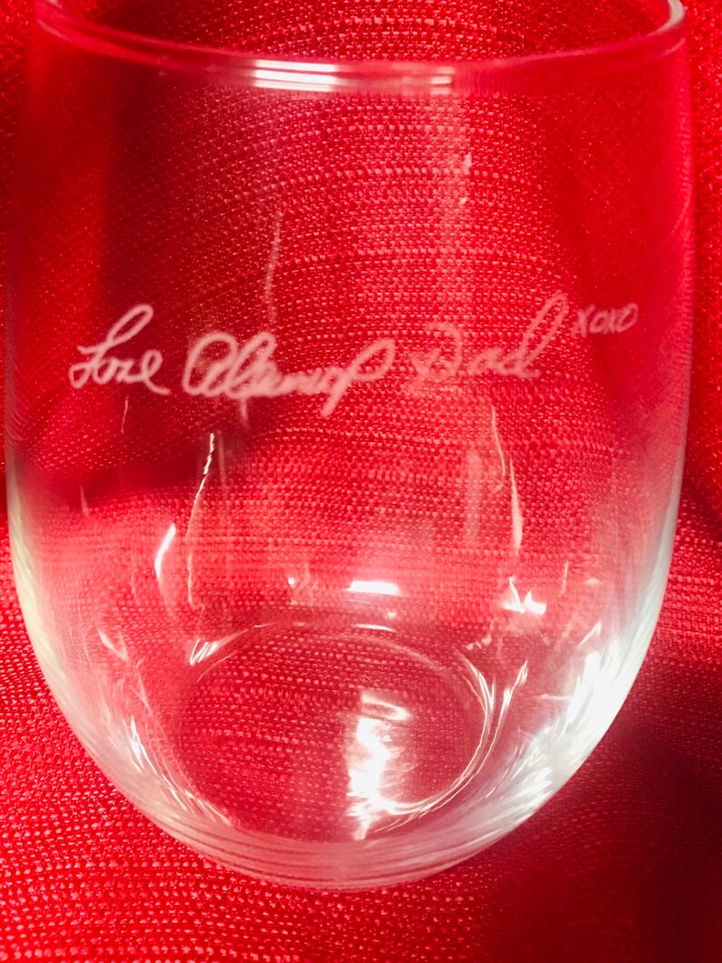 Etched Signature, Personalize Signature, Memorial Gift, in Memory ...