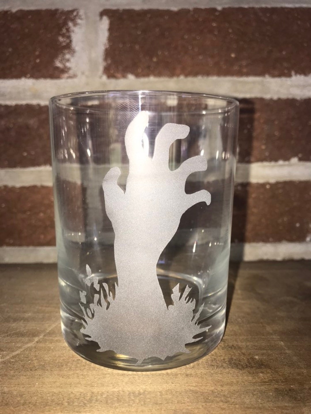 Halloween, Creepy Hand Glass, Personalized Halloween Whiskey Glass ...