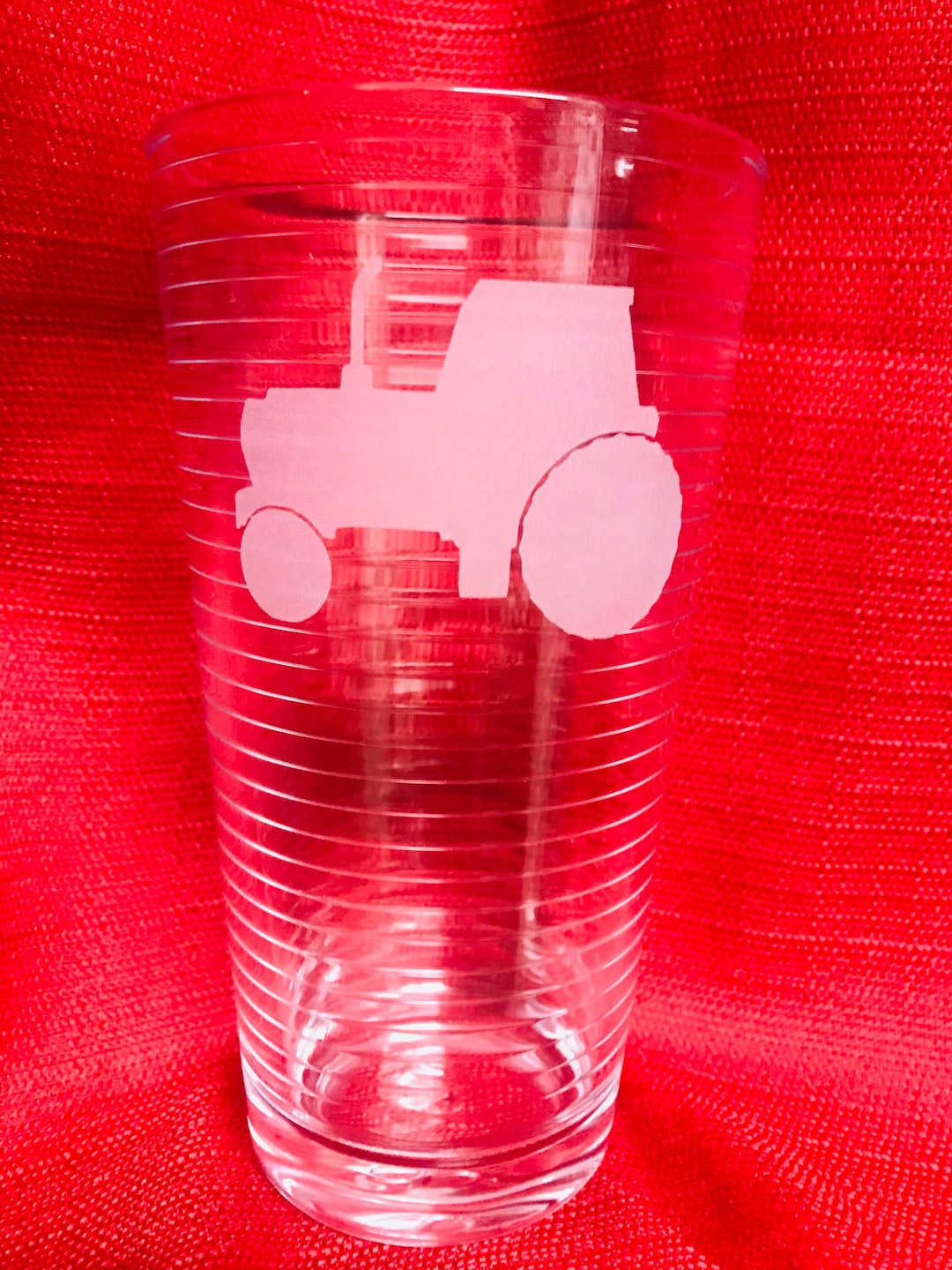 Tractor Glass, Personalized Tractor Beer Mug, Tractor Gift, Custom ...