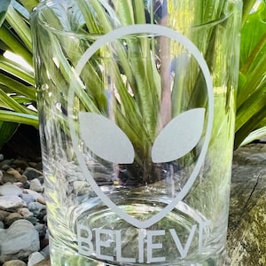 Alien, Custom Etched Alien Glassware, Believe in Aliens, Personalize ...