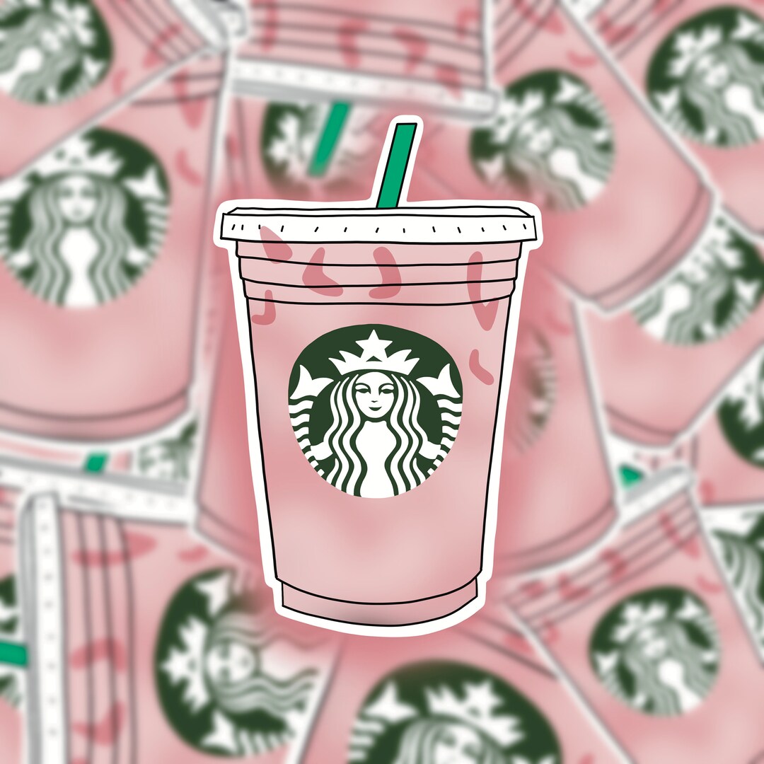 Pink Drink Vinyl Sticker - Weatherproof Laptop Decal - Etsy