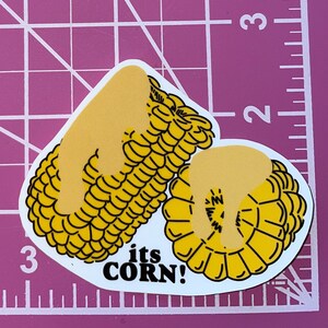 Corn on the Cob Vinyl Sticker - Its Corn! - Diecut Stickers for Water ...