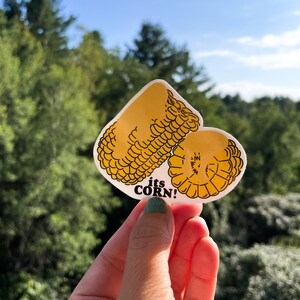 Corn on the Cob Vinyl Sticker - Its Corn! - Diecut Stickers for Water ...
