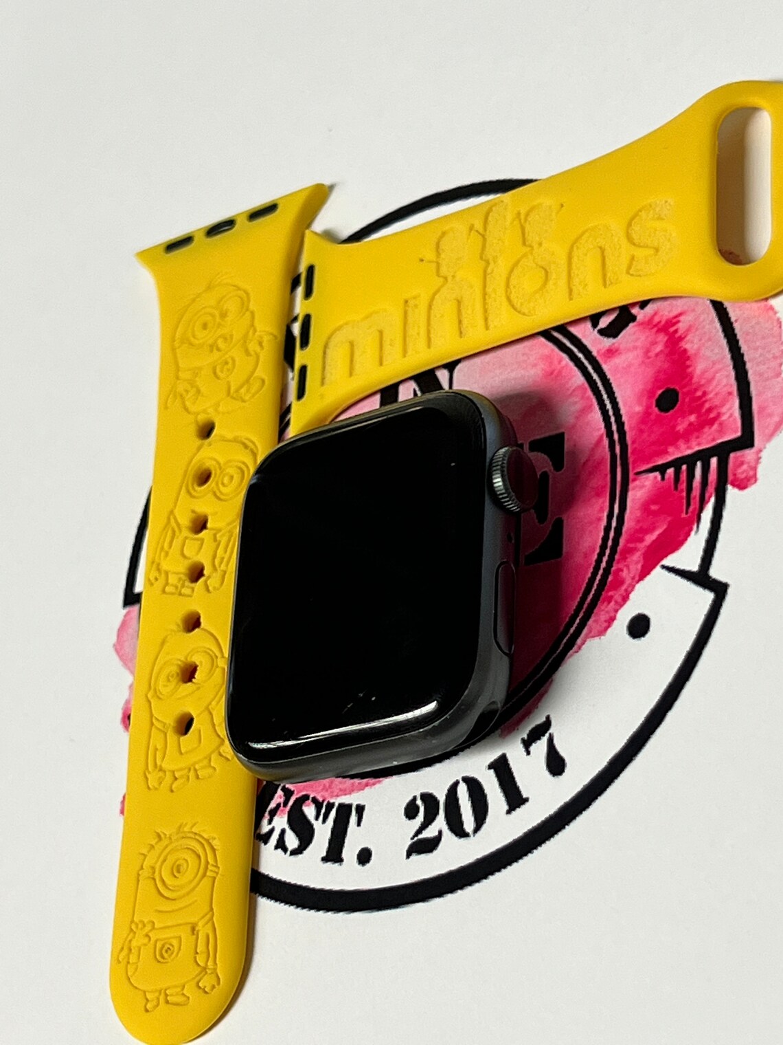 Minions Engraved Apple Watch Band Personalized Watch Band - Etsy
