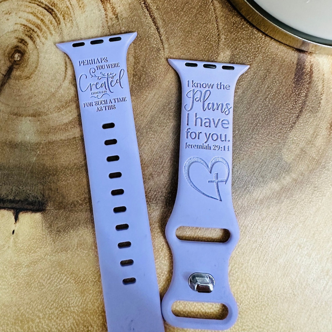 Engraved Christian Apple Watch Band: Personalized Religious Bracelet - Etsy
