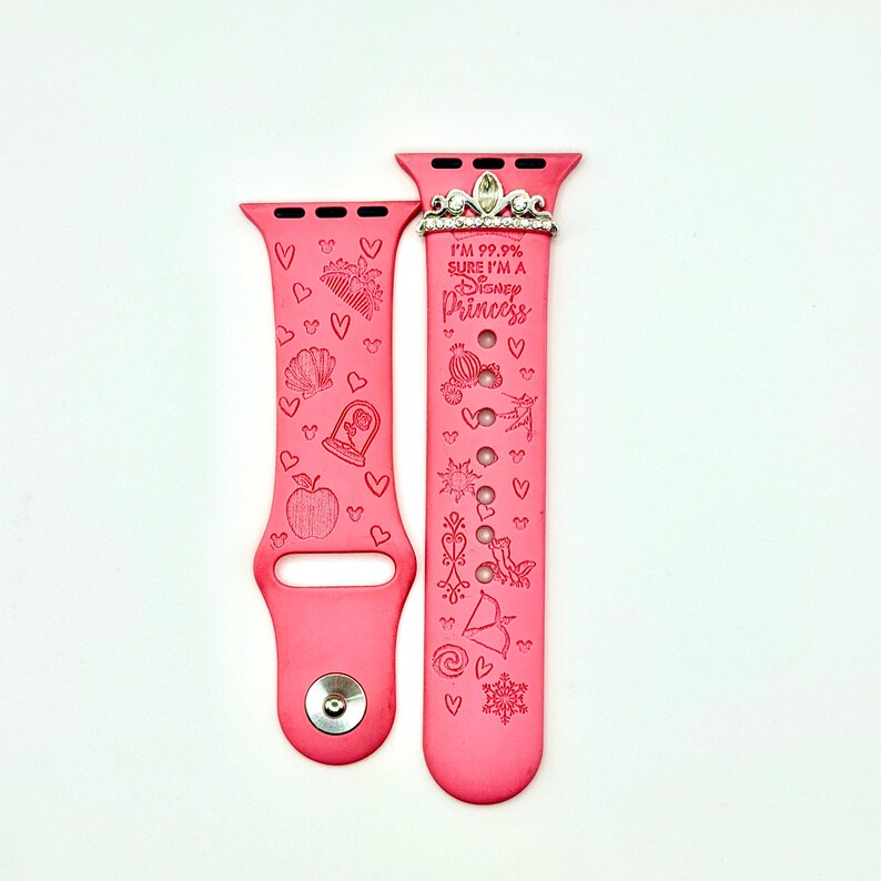 Disney Princess Icons Engraved Apple Watch Band - Etsy