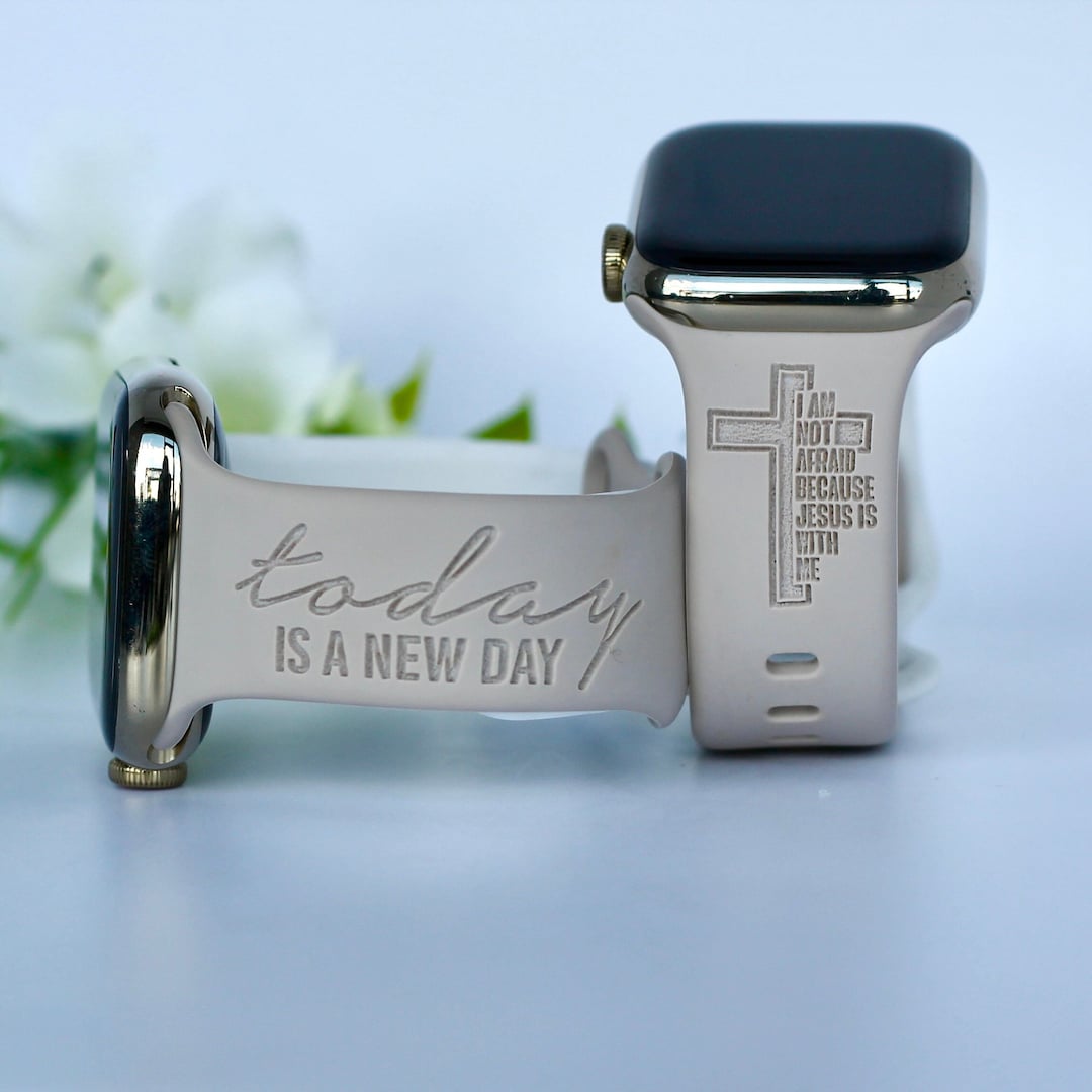 Engraved Faith Apple Watch Band: Personalized Christian Religious ...